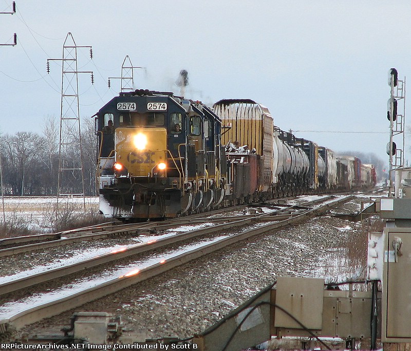 CSX 2574 Q397 3:40 pm